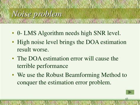 Ppt Analysis For Adaptive Doa Estimation With Robust Beamforming In Smart Antenna System