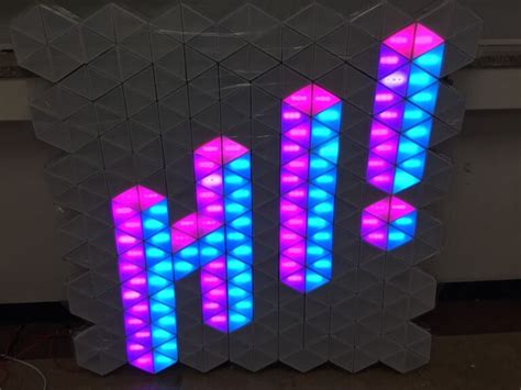 Hundreds Of Led Triangles Combine For Brilliant Interactive Display