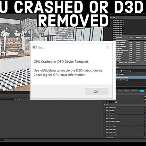 ue5 gpu crashed or d3d device removed fix community tutorial