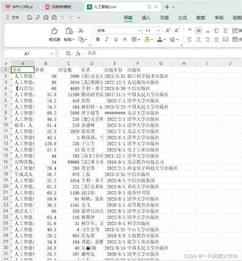 2023 12 18最新使用python，request库极速爬取当当网书籍信息100页，输入关键词运行即可！ 1 爬取当当网以“人工智能