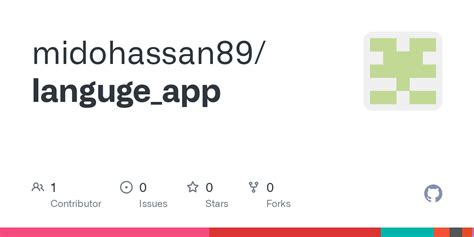 Github Midohassan89langugeapp