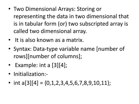 arrays pptx
