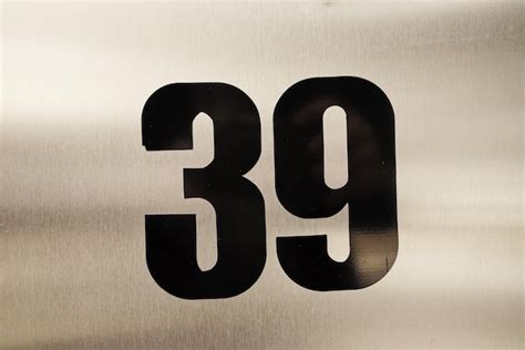 Premium Photo Close Up Of Number 39 On Metal