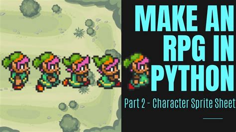 Make An Rpg In Python Sprite Sheet Animation Part 2 Youtube