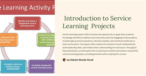 Introduction To Service Learning Projects
