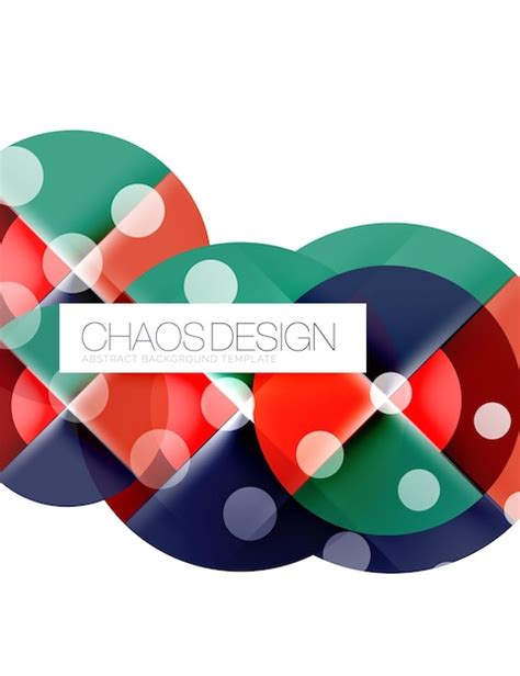 Premium Vector Geometric Abstract Composition Circles Layout