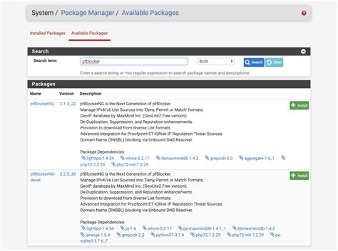PfSense PfBlockerNG Configuration Guide