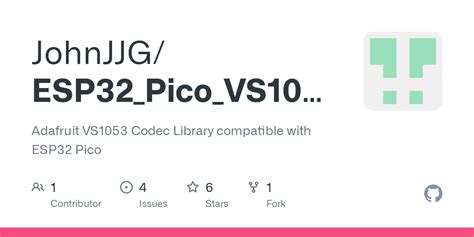 GitHub JohnJJG ESP Pico VS Adafruit VS Codec Library Compatible With ESP Pico