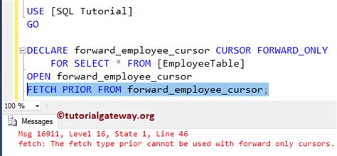 Forwardonly Cursor In Sql Server Forwardonly Cursor In Sql Server