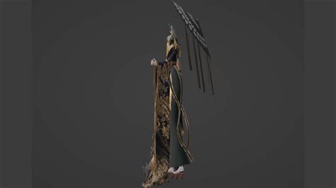 Edo Woman Geisha 3d Model By 3dpusher