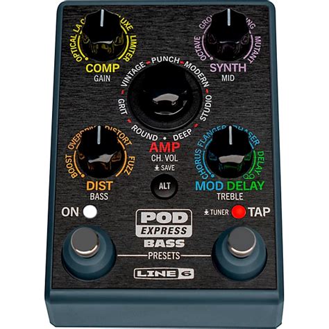 Line 6 Pod Express Bass Effects Processor Red Beard Pro Audio