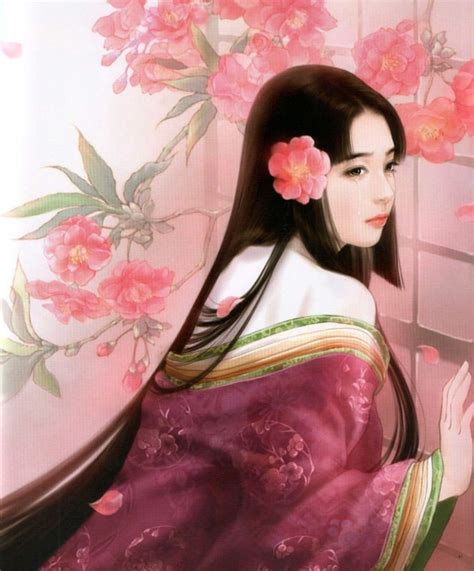 Японская девушка картина 50 фото