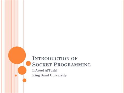 ppt introduction of socket programming powerpoint presentation free