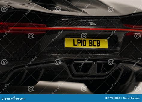 Plaque Dimmatriculation Arrière Dun Jouet Bugatti Chiron Voiture