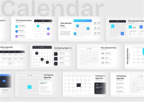 Calendar Powerpoint Presentation Incl Month And Event Envato