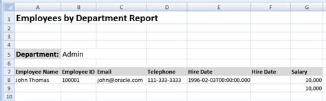 Creating Excel Templates