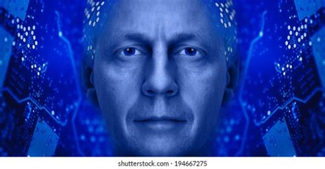 199 abstract futuristic electronic circuit board with binary code stock