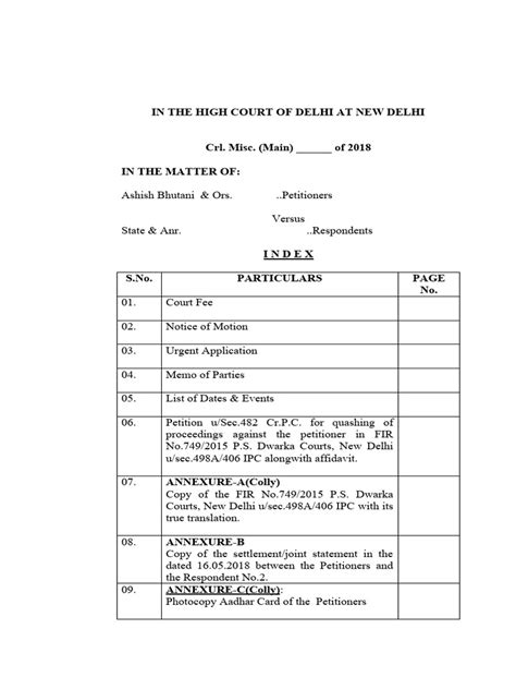 482quashing Hma 498406sonia Ashish Pdf Affidavit Common Law