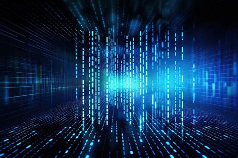 Premium Photo Digital Binary Data On Computer Screen Background