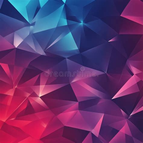 Sharp Angular Background With Data Patterns In Vibrant Shades Of Blue And Red In Abstract Design