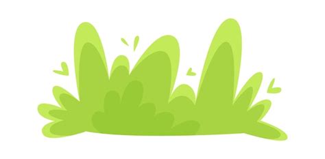 Premium Vector Cartoon Grass Nature Icon Vector Illustration