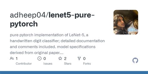 Github Adheep04lenet5 Pure Pytorch Pure Pytorch Implementation Of