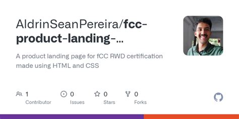 aldrin sean pereira on linkedin github aldrinseanpereira fcc product landing