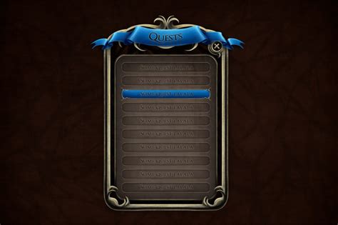 Fantasy RPG UI By Free Game Assets GUI Sprite Tilesets