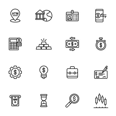 32 Accounting Line Icons