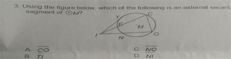 Solved 3 Using The Figure Below Which Of The Following Is