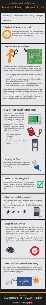 Infographic Steps To Troubleshoot Your Electronic Circuit
