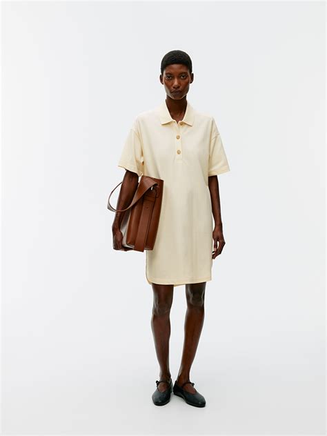 Piqué Polo Dress - Pale Yellow - ARKET IE