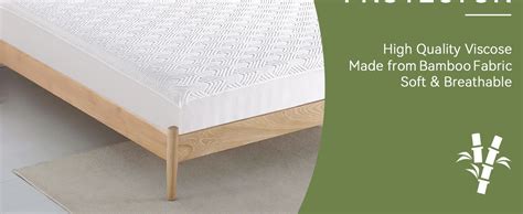 Hyleory Twin Size Waterproof Mattress Protector Viscose