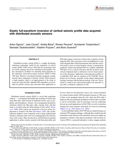 Elastic Full Waveform Inversion Of Vertical Seismic Profile Data Acquired With Distributed