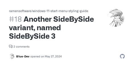 Another SideBySide Variant Named SideBySide Issue Ramensoftware Windows Start Menu