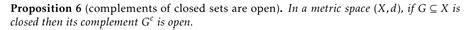Solved Theorem 3 Open Iff Complement Is Closed In A
