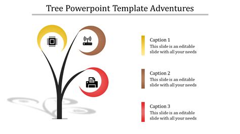 Tree PowerPoint Presentation Template With Elegant Colors