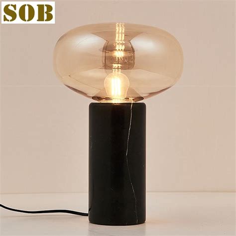 Custom Table Lamp Marble Base