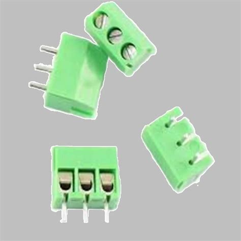 Terminal Block Terminal Block Brass Panel Mounting Green Connector Pcb Mount