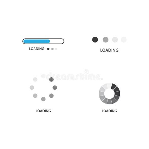 Loading Indicator Icon Stock Vector Illustration Of Buffering 165115142