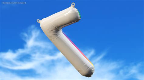 Balloon Numbers 7 Rainbow 3d Model 14 3ds Blend C4d Fbx Max Ma