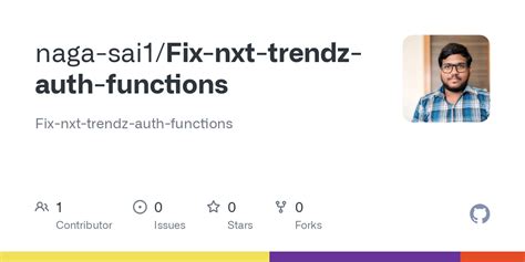 GitHub Naga Sai Fix Nxt Trendz Auth Functions Fix Nxt Trendz Auth Functions