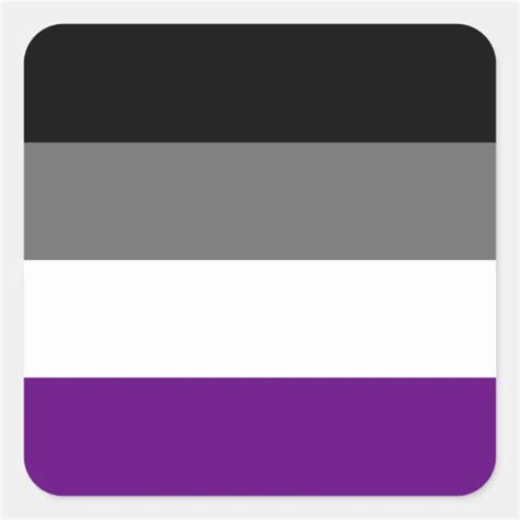 Seamless Repeating Asexual Pride Flag Pattern Square Sticker Zazzle