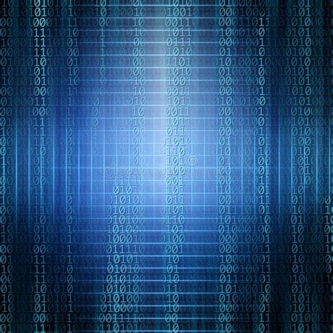 Binary Code And Lights Stock Illustration Illustration Of Binary