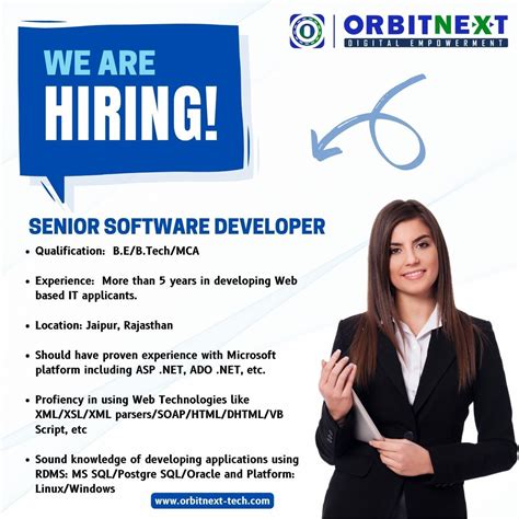 Orbitnext Tech Pvt Ltd On Linkedin Wearehiring Seniordeveloper Jobs