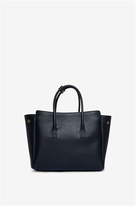 Hamptons Carry All Mini Smooth Leather Tote Bag Balenciaga Black
