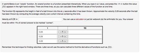 solved 1 point below is an oracle function an oracle
