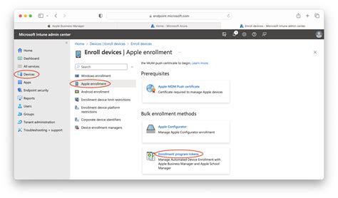 use intune mdm with ios devices registered in abm asm for automated