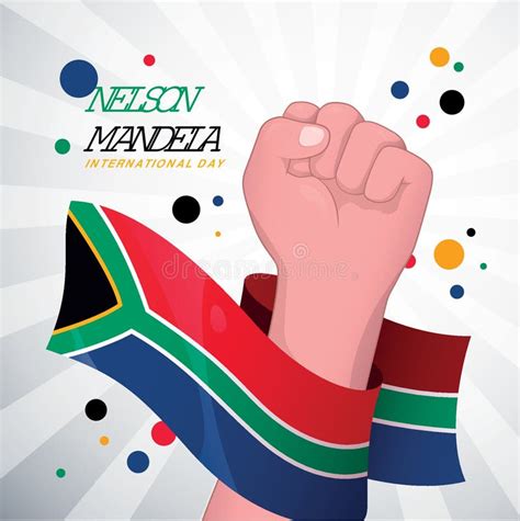 Hand Drawn Nelson Mandela International Day Illustration Stock Illustration Illustration Of