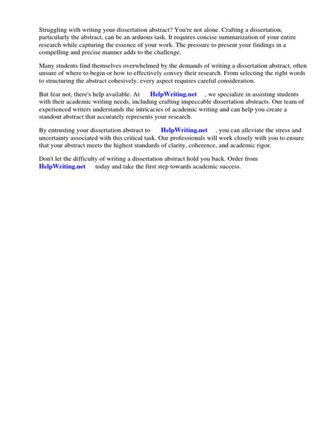 Dissertation Abstract Examples Uk Pdf Thesis Abstract Summary